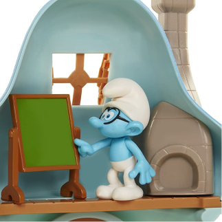 GameHola | Smurfs The Lost Village Mushroom House Playset with Brainy ...