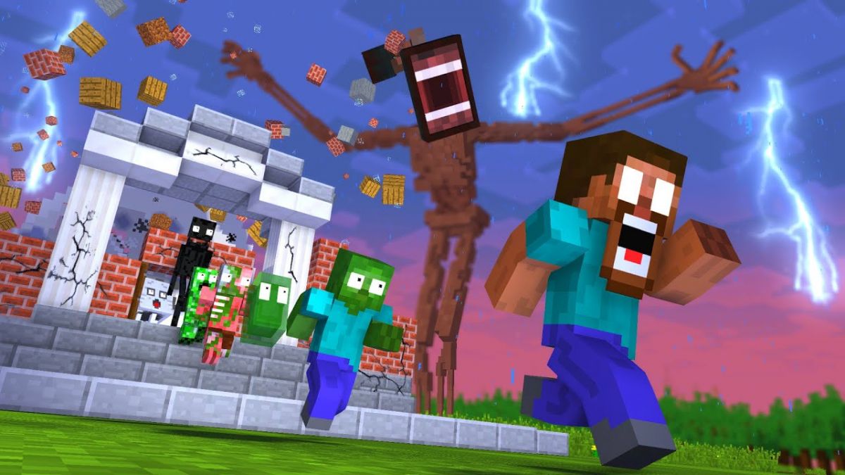 GameHola | Monster School : SIREN HEAD RIP WITHER GIANT APOCALYPSE ...